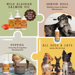 Natural Dog Company Wild Alaskan Salmon Oil & Probiotic Chews for Dogs Bundle: Salmon Oil & Probiotics - Healthy Skin and Coat and Digestive Health Combo for Dogs of All Breeds and Sizes