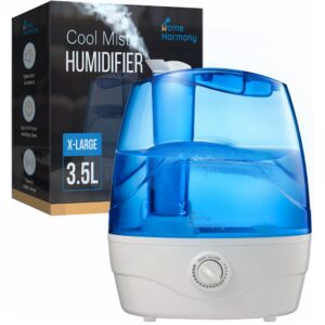 cool mist humidifiers for bedroom – 3.5l large room humidifier – personal humidifier with 360-degree rotating nozzle and auto shut-off – quiet baby humidifiers for nursery, bedroom