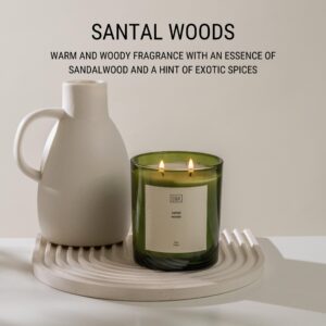 Premium Candle | Santal Woods Christmas Scented Candles for Home | Natural Soy Candles Gifts for Women | Holiday Candles, Nature Collection | Christmas Gift Ideas for Men and Women