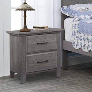 Soho Baby Chandler Premium 2-Drawer Nightstand, Graphite Gray