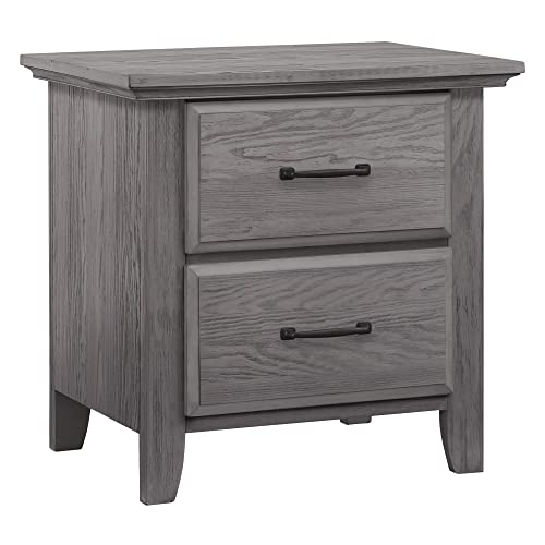 Soho Baby Chandler Premium 2-Drawer Nightstand, Graphite Gray