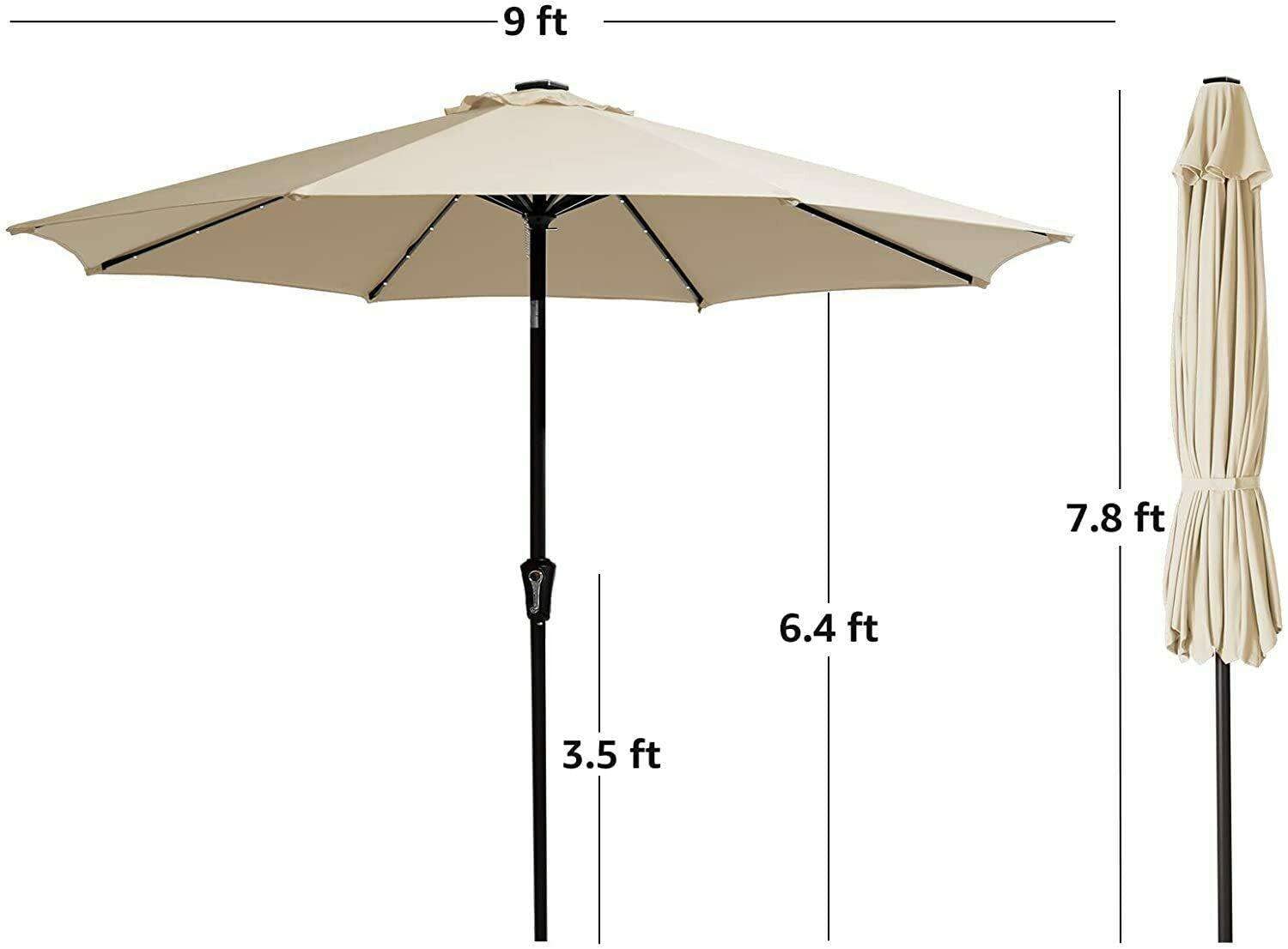 JHUS LED Patio Umbrella JHUS Patio-umbrellas Outdoor furniture Solar lights outdoor Patio furniture Patio set Patio furniture sets Patio umbrellas Beach umbrella Patio umbrella Umbrella ba