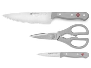 wÜsthof gourmet grey 3pc prep set