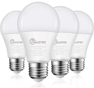 cfmaster a19 led light bulb, led bulbs 100 watt equivalent, 5000k daylight light bulbs, 1500 lumens, e26 standard base lightbulb, non-dimmable 15w bright white bulbs for home, etl listed(4-pack)