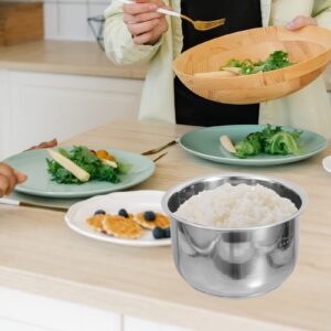 RORPOIR Rice Cooker Liner 2L Cooker Inner Tank Rice Cooker Accessories Electric Cooker Accessories Inner Rice Cooker Pot Power Cooker Parts Inner Pot Cooking Supplies Stainless Steel Instant