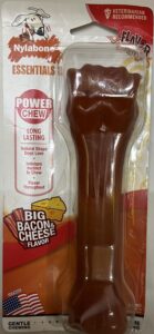 nylabone flavour frenzy power chew dog toy bacon & cheese x-large (1 count)