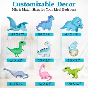 Dinosaur Room Decor,Glow in The Dark Dinosaur Wall Decals for Boys Bedroom, Kids Wall Stickers,Birthday Christmas Gift for Toddler. Dino Wall Decals for Nursery Room,Dinosaur Toys