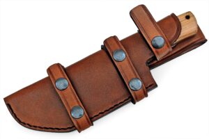 alzafash handmade leather knife sheath, edc knife holster, belt loop knife holder, horizontal knife sheath for belt, knife case for hunting,fixed blade,tracker knives