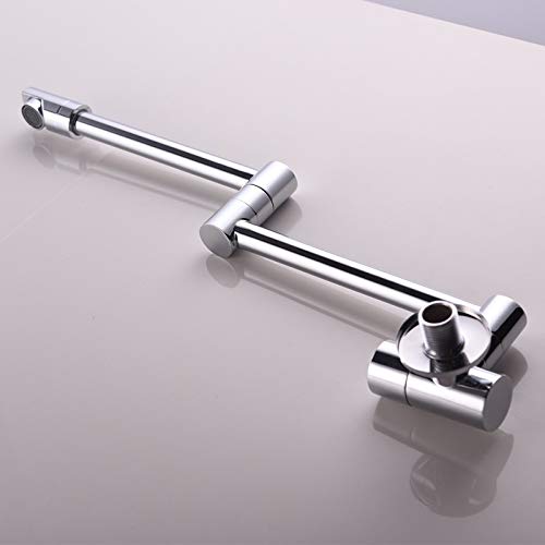 Showerhead Copper Wall Mounted Kitchen Faucet Single Cold Single Hole Sink Rotary Tap Bath Fixtures (Type : Brush Nickel) (Chrome)