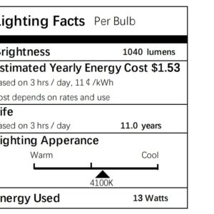 UNITEDLUX 3Pack PLC-13W 4 Pin G24q-1,Double Tube, Compact Fluorescent Light Bulb - Replaces Sylvania 20671 CF13DD/E/835 - Philips 38327-3 PL-C 13W/835/4P/ALTO and GE 97596 F13DBX/835/ECO4P(3)