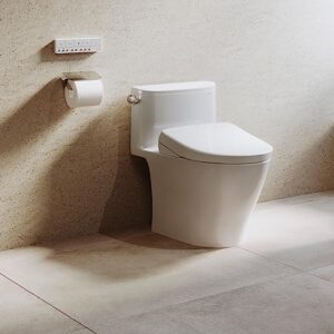 TOTO SW4726AT40#01 WASHLET+ Electronic Bidet Toilet Seat, Elongated, Cotton White