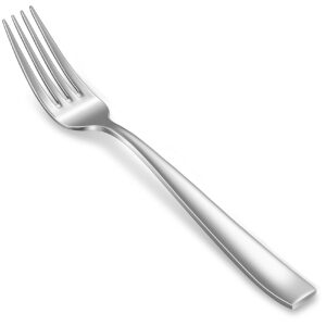 keawell premium 4-piece louis dinner fork, 18/10 stainless steel, set of 4, fine fork set with squared edge, dishwasher safe (8.3 inches)