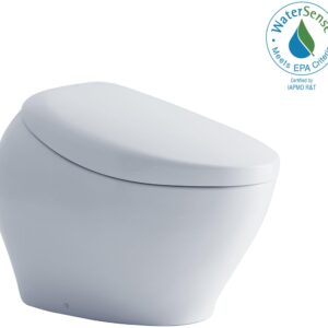 TOTO® NEOREST® NX1 Dual Flush 1.0 or 0.8 GPF Toilet with Integrated Bidet Seat, EWATER+® - Cotton White - MS902CUMFG#01