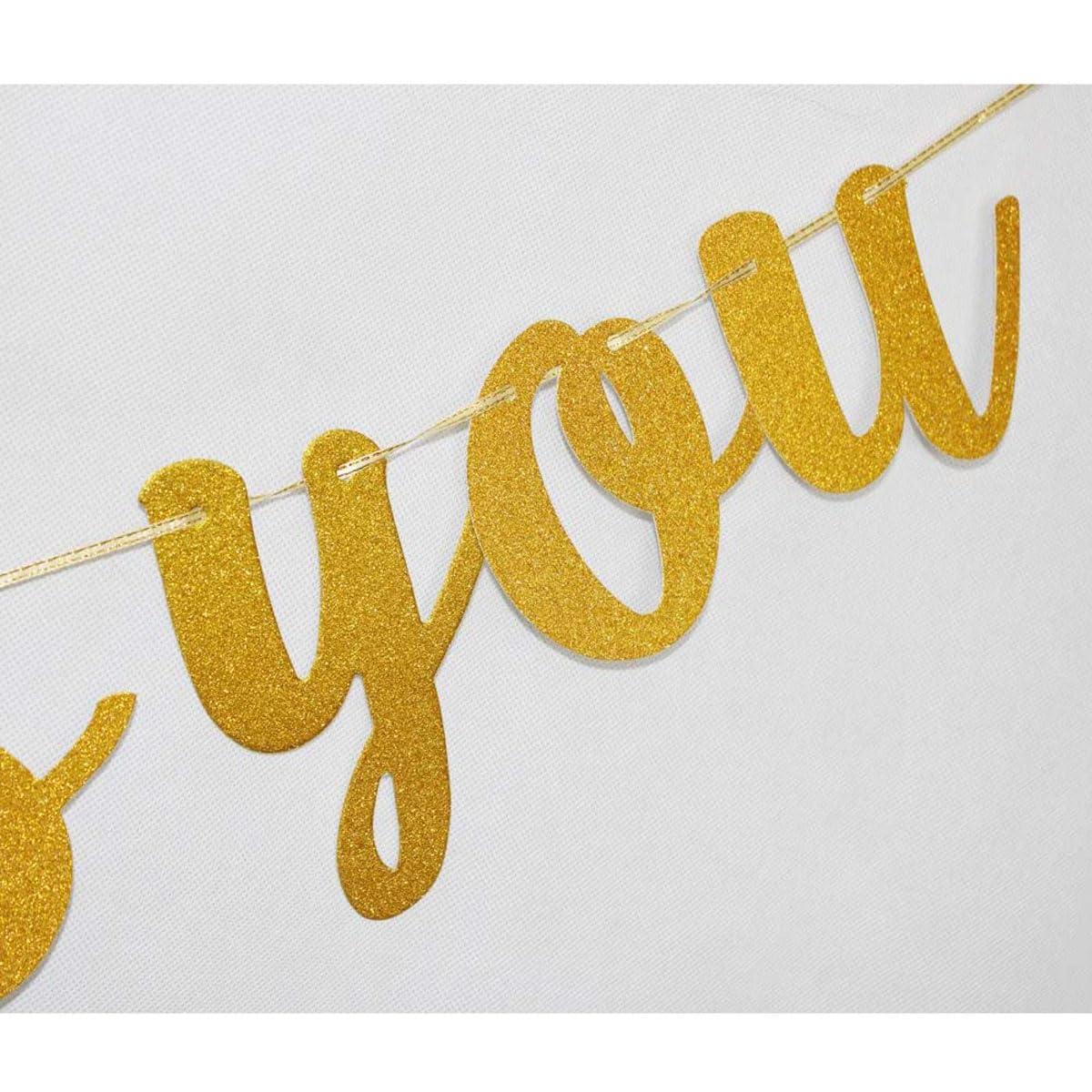 It was Always You Banner, Gold Sign Bunting for Wedding/Bridal Shower/Bachelorette/Engagement Party Supplies Decorations