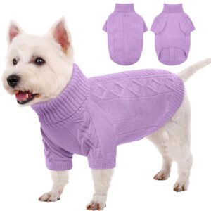 kuoser small dog sweater, dog sweaters for small dogs, winter dog clothes for small dogs boy girl, christmas thanksgiving dog knitswear puppy sweater for yorkie, bichon frise, shih tzu