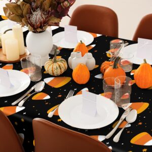 durony 2 Pieces Halloween Candy Corn Disposable Tablecloths 108 x 54 Inch Candy Corn Plastic Table Cloth Rectangle Tablecloth Waterproof Table Cover Decoration for Halloween Party Supplies