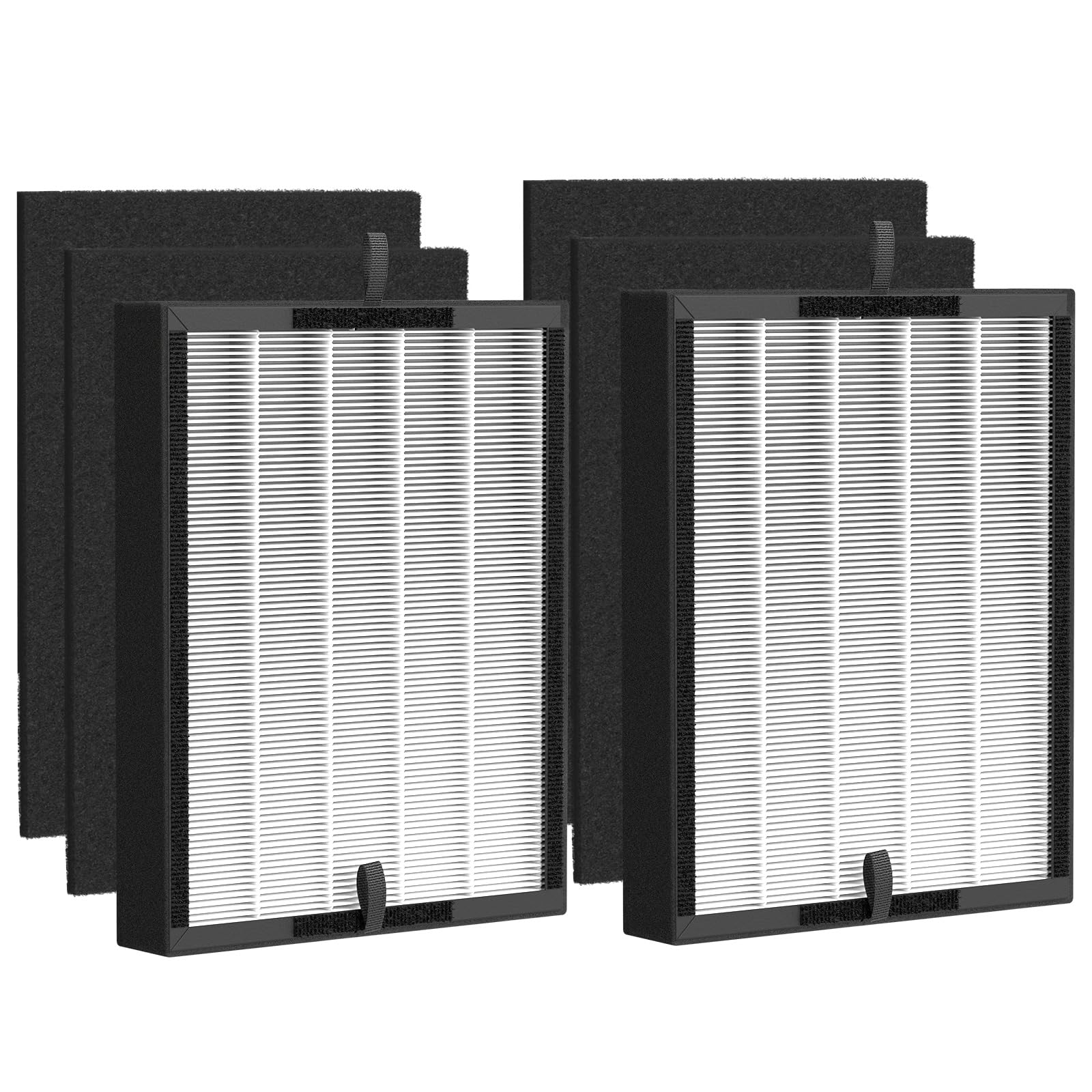 True HEPA 45i Replacement Filter, Compatible with 45i air purifier, Compared # B4-Fresh/FL40-Silver-Carbon, 2 Pack HEPA Filter+4 Pre Filter