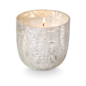 ILLUME Large Boxed Crackle Glass Candle, Balsam & Cedar