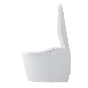 TOTO NEOREST® AS Dual Flush 1.0 or 0.8 GPF Toilet with Intergeated Bidet Seat and EWATER+, Cotton White - MS8551CUMFG#01