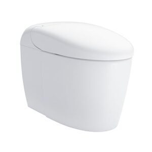 toto neorest® rs dual flush 1.0 or 0.8 gpf toilet with intergeated bidet seat and ewater+, cotton white - ms8341cumfg#01