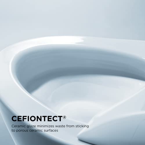 TOTO® Neorest® LS Dual Flush 1.0 or 0.8 GF Integrated Bidet Toilet, Cotton White with Black Trim - MS8732CUMFG#01B