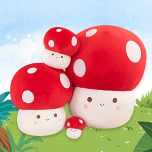 Alwoligag Cute Mushroom Plush Toy, Mushroom Stuffed Animal Throw Pillow Gift for Kids Adult 9 inch, Stuffed Mushroom Home Decor.