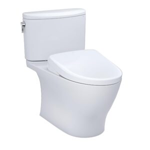 toto® washlet®+ nexus® 1g® two-piece elongated 1.0 gpf toilet with s7a contemporary bidet seat, cotton white - mw4424736cufg#01