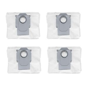 huayuwa vacuum attachments (4 pack dust bags) compatible with roborock q5 q5+ robotic vacuum cleaner replacement parts accessories