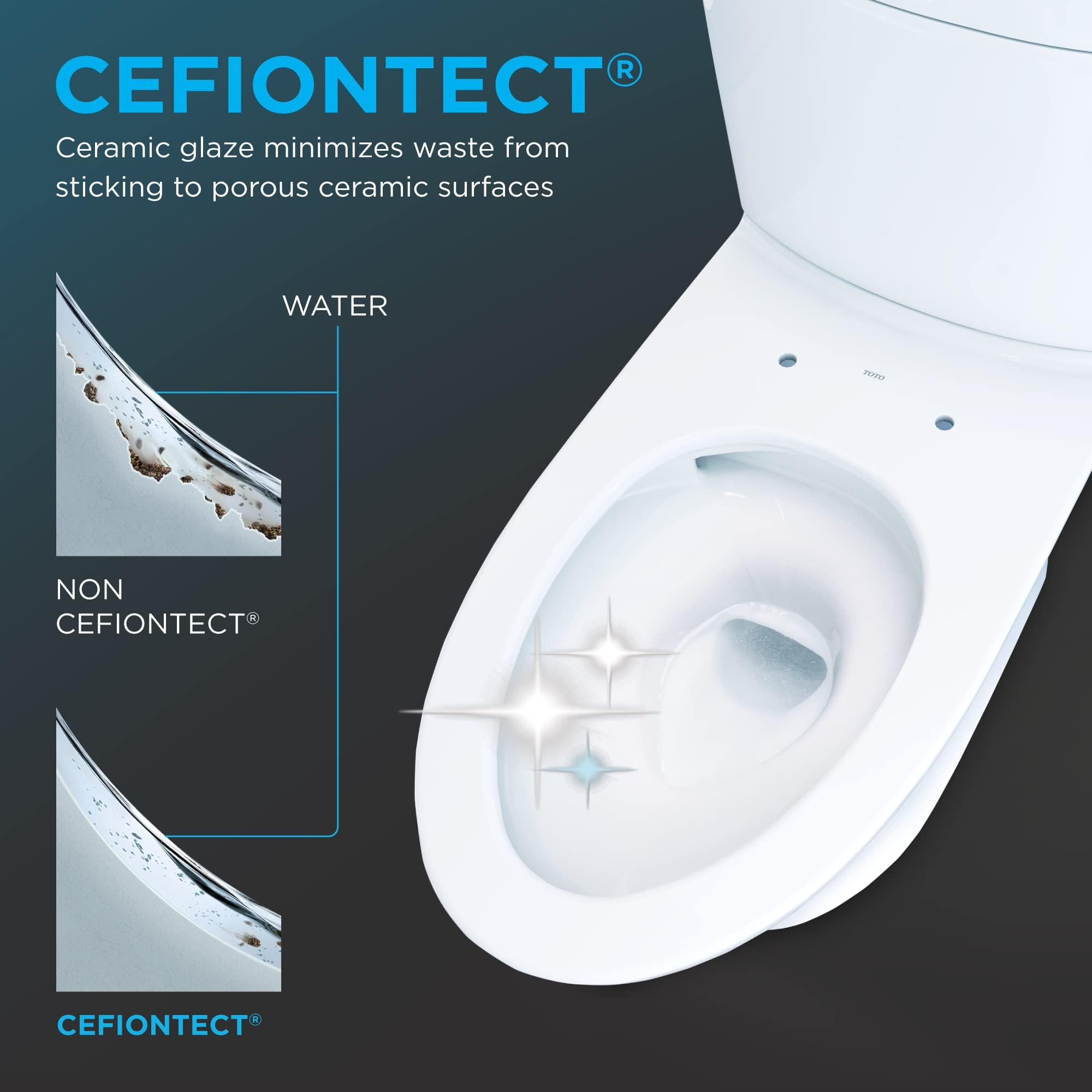 TOTO Drake Transitional WASHLET+ Two-Piece Elongated 1.28 GPF Universal Height TORNADO FLUSH Toilet and S7A Contemporary Bidet Seat with Auto Flush, Cotton White - MW7864736CEFGA.10#01