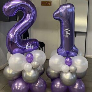 Number 10 Purple Balloons 40 Inch Giant Purple 10 Number Foil Helium Balloons for 10th Purple Birthday Party Supplies 10th Anniversary Events Decorations