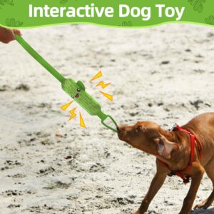 Pamlulu Dog Toys Set,Dog Chew Toy Cactus Tug of War Toy Set Dog Squeaky Toys for Aggressive Chewers Cactus Tough Toys Interactive for Training Cleaning Teeth