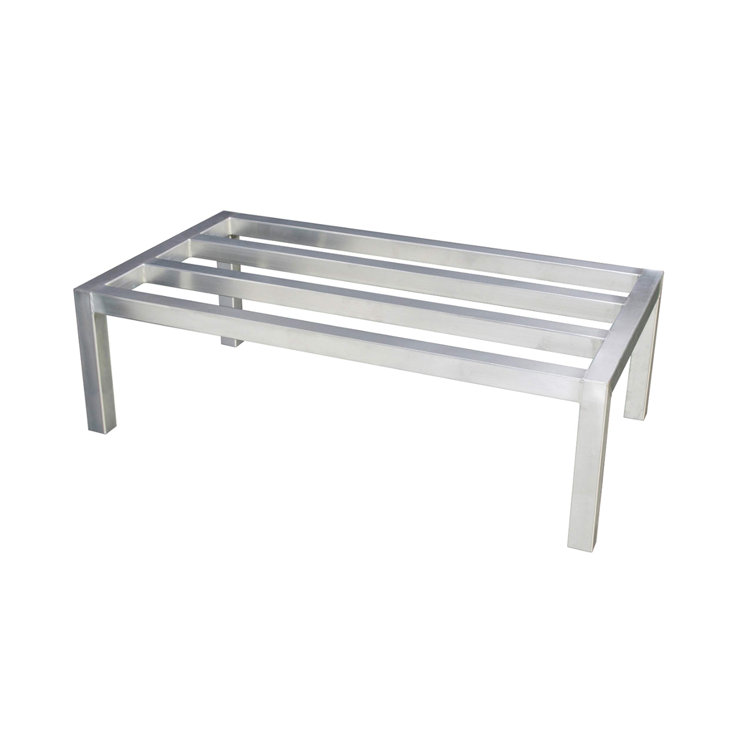 Thunder Group ALDN2036E Dunnage Rack, 20" x 36" x 8", Capacity 1200 lbs., Heavy-Duty, Square tubing, Welded, Aluminum, NSF (Shipped Freight only -No UPS)