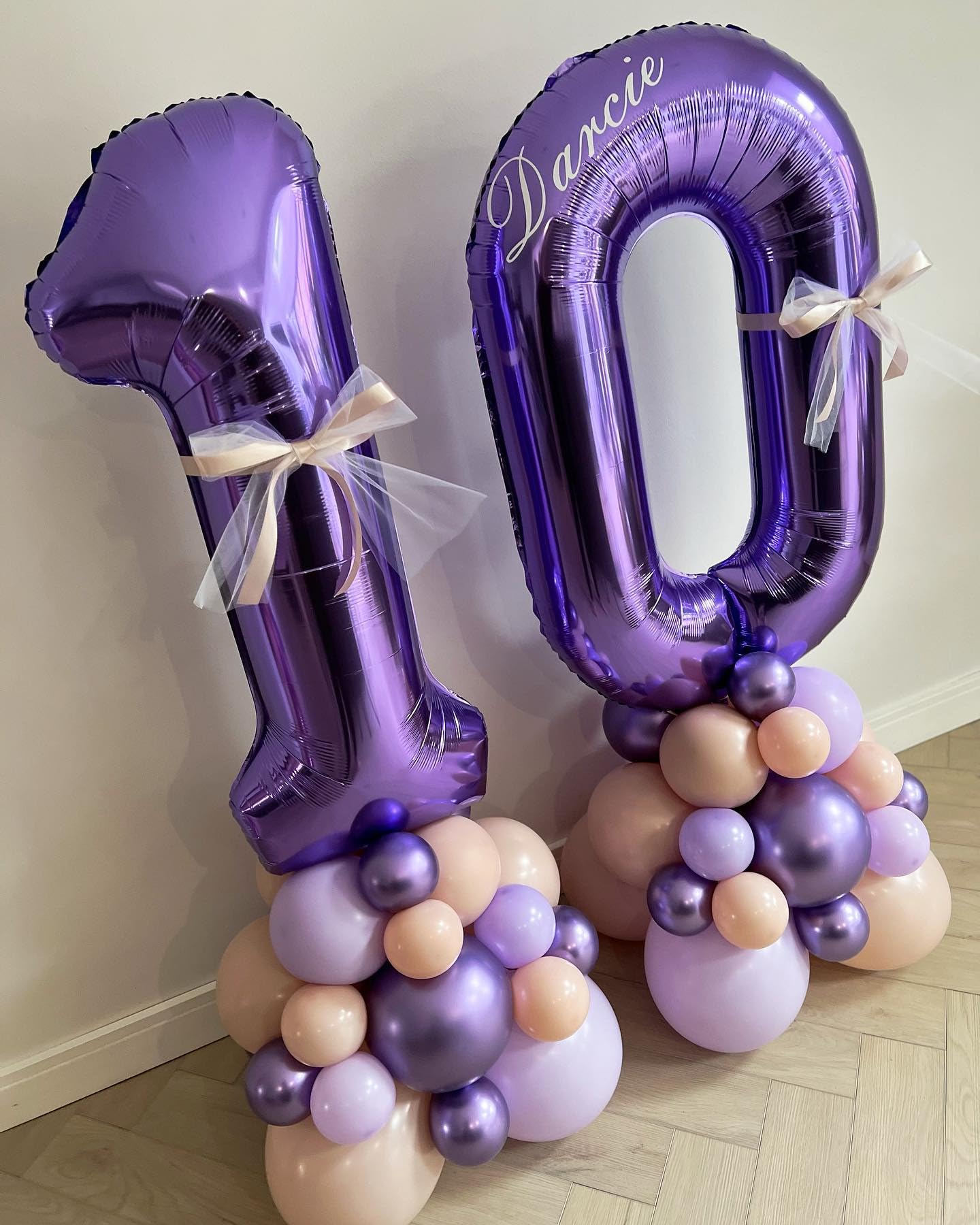 Number 10 Purple Balloons 40 Inch Giant Purple 10 Number Foil Helium Balloons for 10th Purple Birthday Party Supplies 10th Anniversary Events Decorations