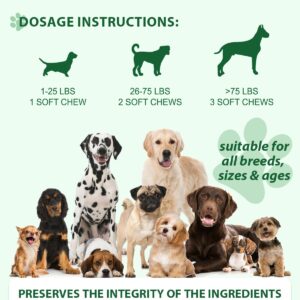 Hemp Calming Chews for Dogs - Dog Calming Treats - Dog Calming Chews - with Valerian Root, Melatonin - Calming Treats for Dogs - Helps with Thunder, Fireworks, Travelling - 120 Chews, Chicken Flavor