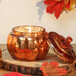 Fall Pumpkin Shaped Candle Fall Pumpkin Spice Candle Farmhouse Thanksgiving Fall Scented Candle 12oz