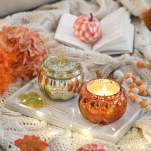 Fall Pumpkin Shaped Candle Fall Pumpkin Spice Candle Farmhouse Thanksgiving Fall Scented Candle 12oz