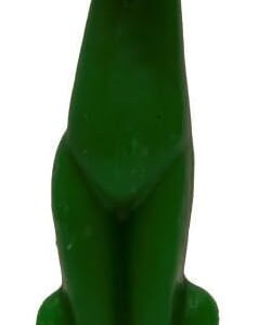 Green Lucky Cat Candle - Ancient Egyptian Goddess Symbol for Good Luck, Attraction, 9 Lives Blessing, Spiritual Ritual & Manifestation for Humans