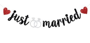 just married banner, future mr & mrs, wedding/engagement/bridal shower party decorations