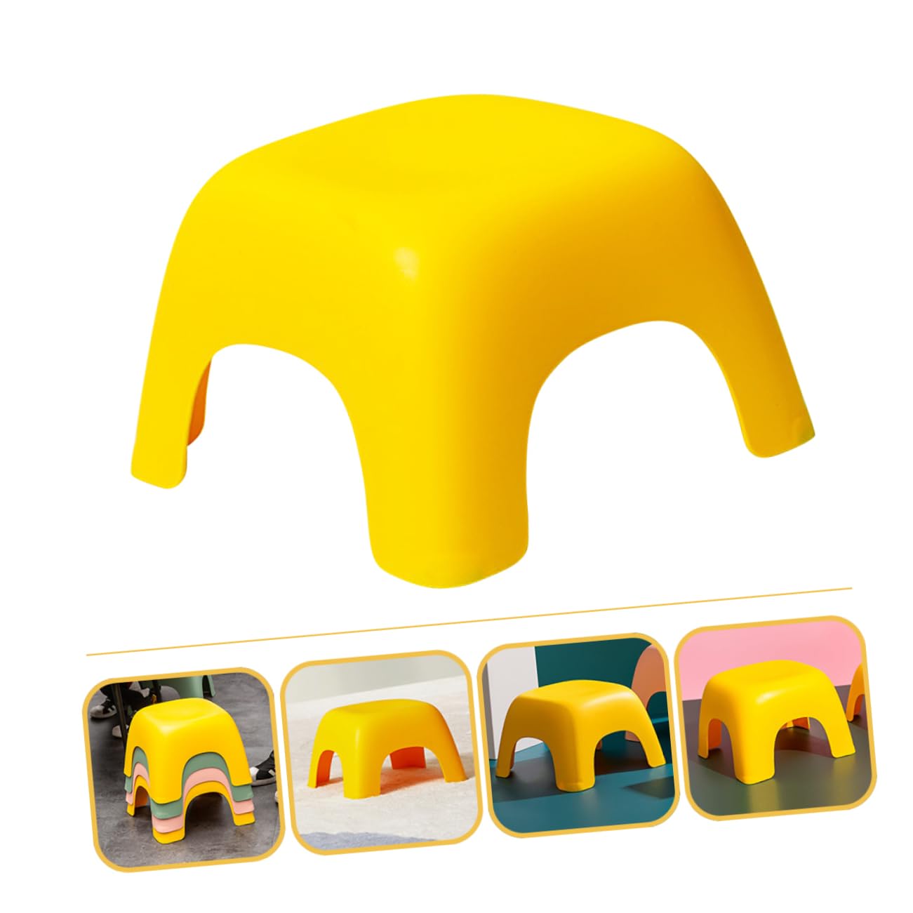 Plastic Stool Stackable Stool Children Anti-Skid Stool Shoe Changing Stool Kids Step Stool Children Footstool Plastic Sitting Stool Small Step Stool Small Stool Children Step Stool