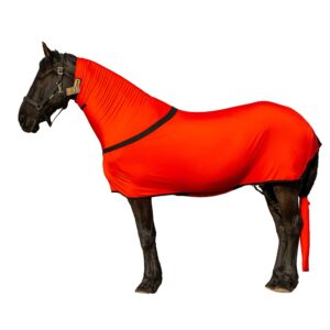 resistance premium horse sleazy full body slicker with full zipper & faceless horse care sheet