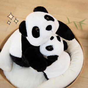 Hronsa Weighted Stuffed Animals, 15.3" Weighted Panda Plush Toy Cute Panda Weighted Plush Animals Pillow Gifts for Kids Adults Birthday, Valentine's Day