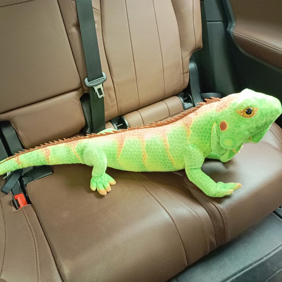 ELAINREN Lifelike Chameleon Stuffed Colorful Lizard Toy Realistic Green Chameleon Dragon Plush Pillow Soft Chameleon Lizard Plushie Dolls Gifts