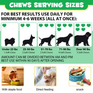 Probiotics for Dogs with Prebiotics and Digestive Enzymes, Dog Probiotics Chews Omega-3 & 6, Vitamin, Improve Digestion, Immunity, Reduce Diarrhea, Gas