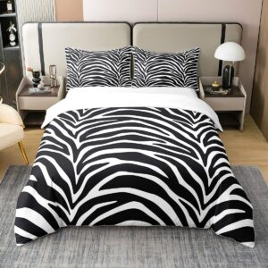 zebra strip door duvet cover 100% cotton twin sizegeometric strip lines bedding cotton duvet cover set wild animals bedding set modern abstracr art comforter cover set black white bedspread cover