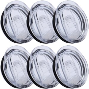 docik 6 pcs 20 oz skinny tumbler replacement lid 2.75 inch diameter, spill proof splash resistant, bpa free