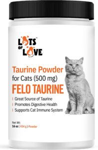 felo taurine - taurine supplement for cats, taurine for cats, taurine powder for cat - 16 oz, powder (thomas pet earlier)