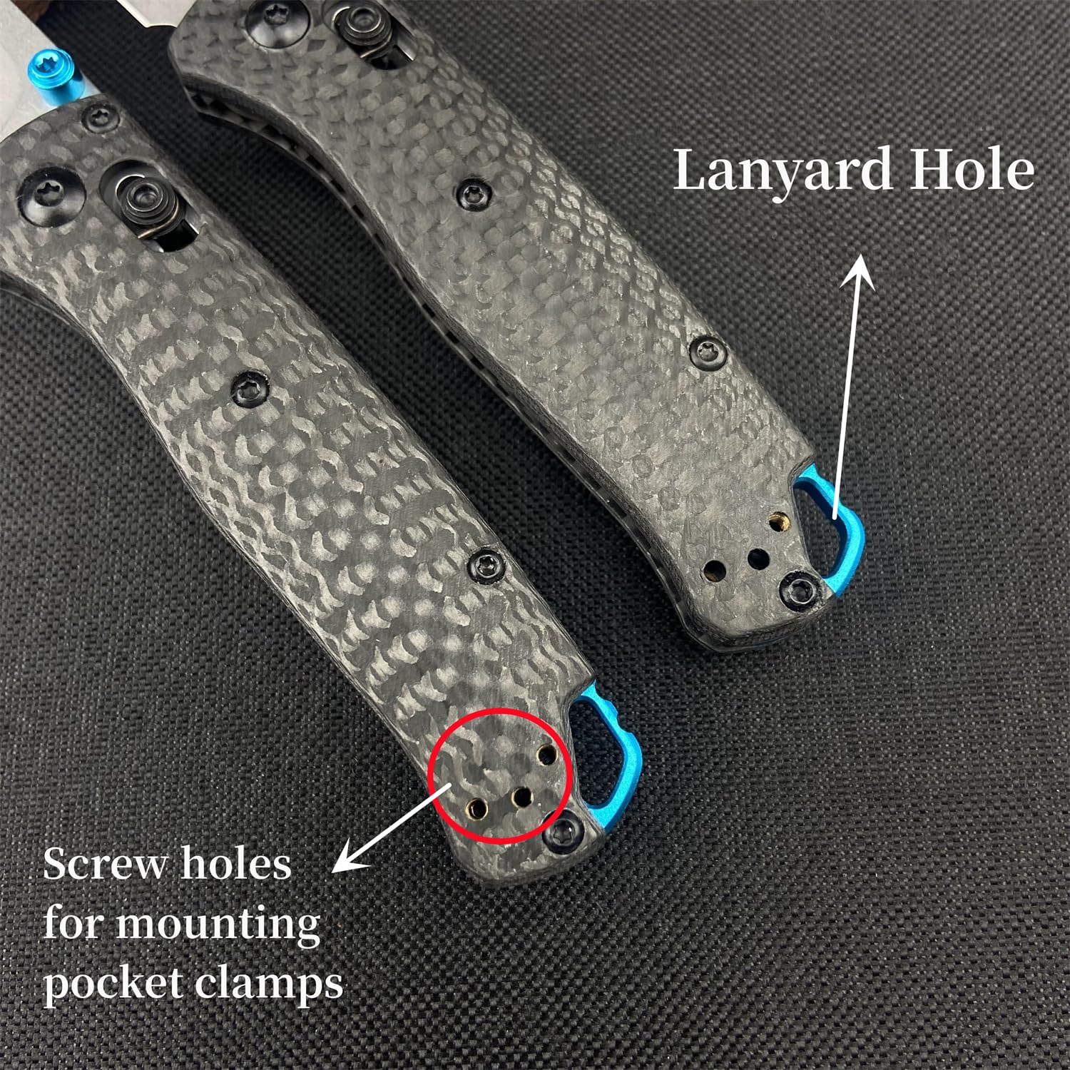 HUAAO Mini Bugout Knife, Axis Lock Knife with 8Cr18MoV Blade,Carbon Fiber Handle, EDC Folding Pocket Knife with Belt Clip for Camping