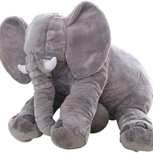 Hmcghie Giant Elephant Stuffed Animals Oversized 24 Inch Large Stuffed Elephant Pillow Toy Gray Gifts for Kids Girlfriend Home Decor