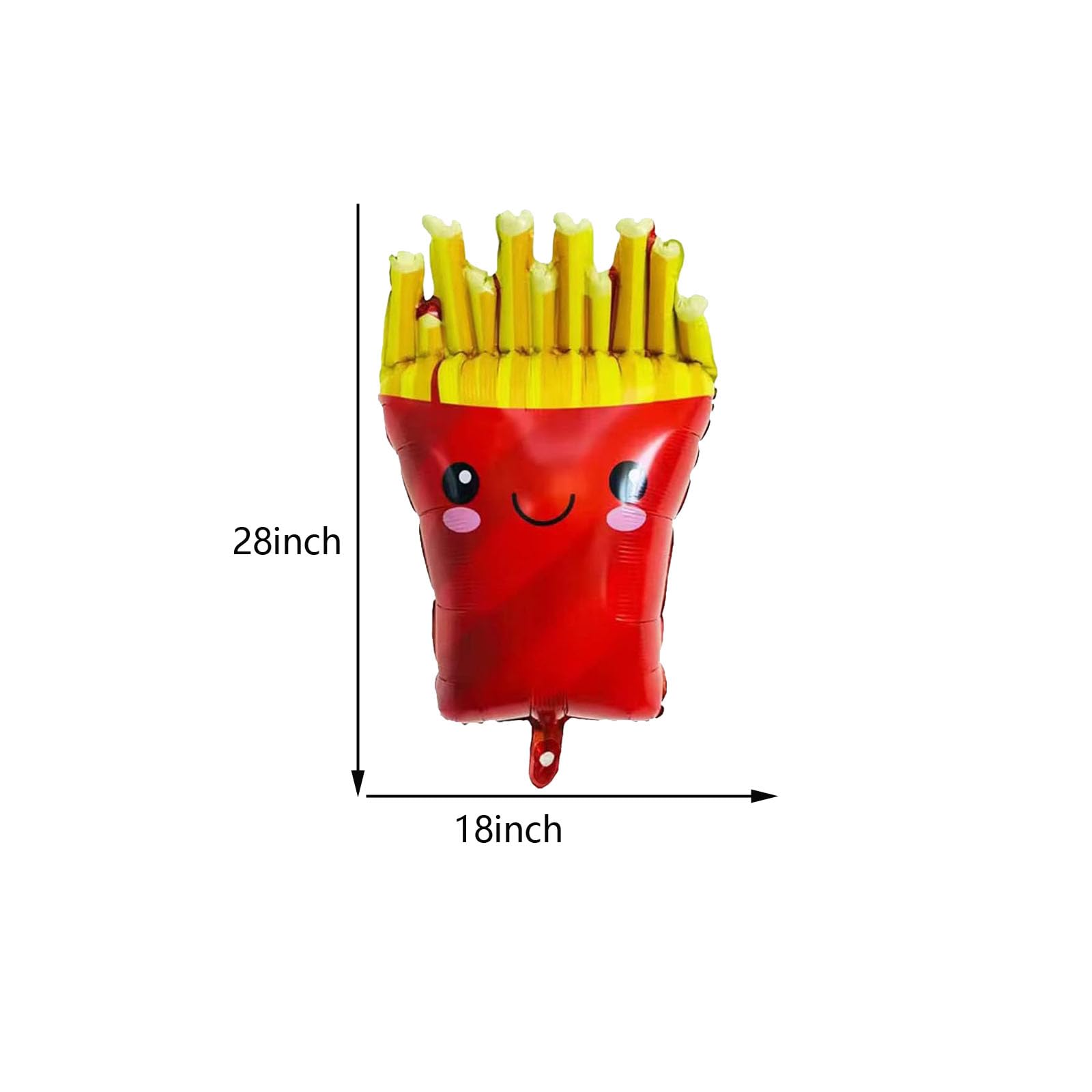 8PCS Hamburger Hot Dog Ketchup Bottles Mustard Bottles Foil Mylar Balloons Food Balloons for Birthday Barbecue Picnic Cookout Fast Food Snacks Baby Shower Party Decorations