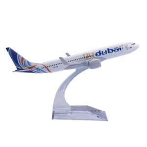 bswath model plane 1:400 scale model dubai b737 model airplane diecast airplanes alloy plane model for gift